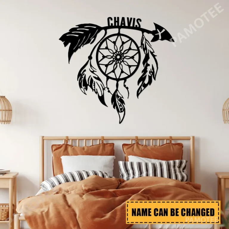 Dream Catcher Native American Personalized Metal Sign, Cut Metal Sign ...