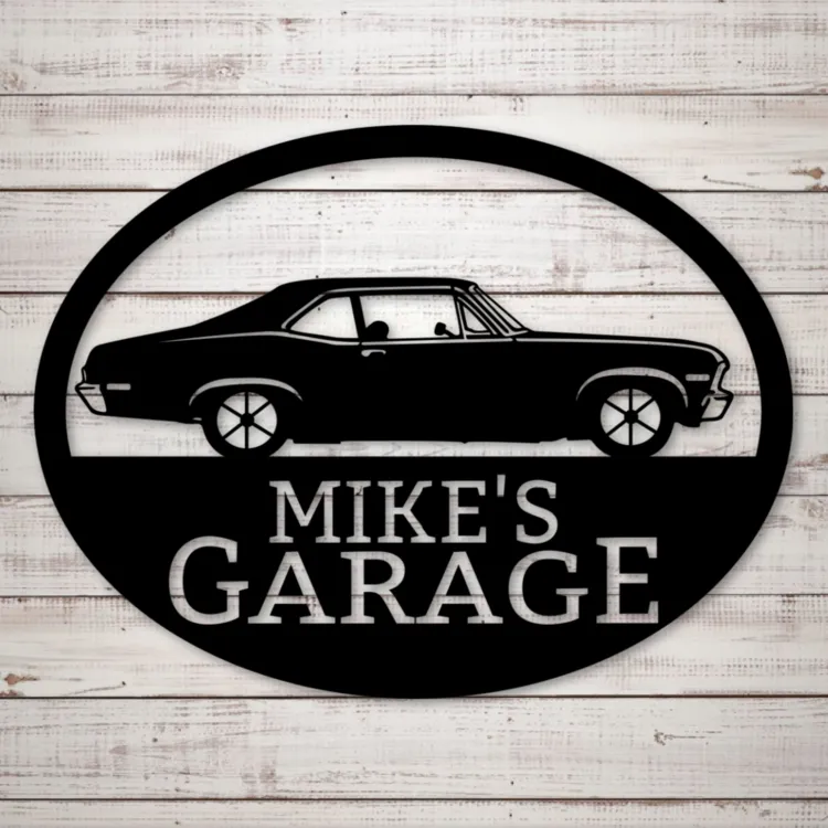 71 Nova Custom Name Metal Sign Personalized Monogram Wall Metal Art ...