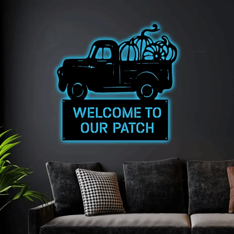 Custom Garage Sign Led Lights, Workshop Personalized Home Wall Decor, A ...