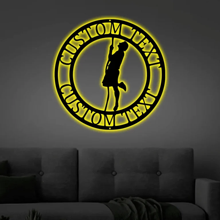 Custom Crossfit With Led Lights Sign Monogram Steel Sign, Personalized ...