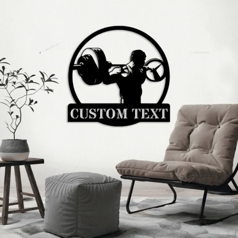 Custom Powerlifting Workout Metal Sign Led Lights, Personalized ...