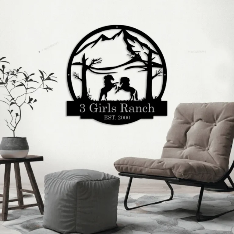 Custom Wild Horses Led Lights, Metal Sign - Farmhouse Style, Gifts For ...