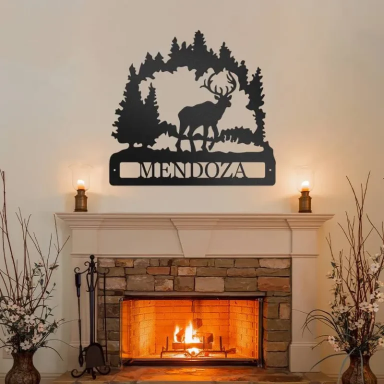 Monogram - Outdoor Custom Family Name Metal Sign, Personalized Monogram ...