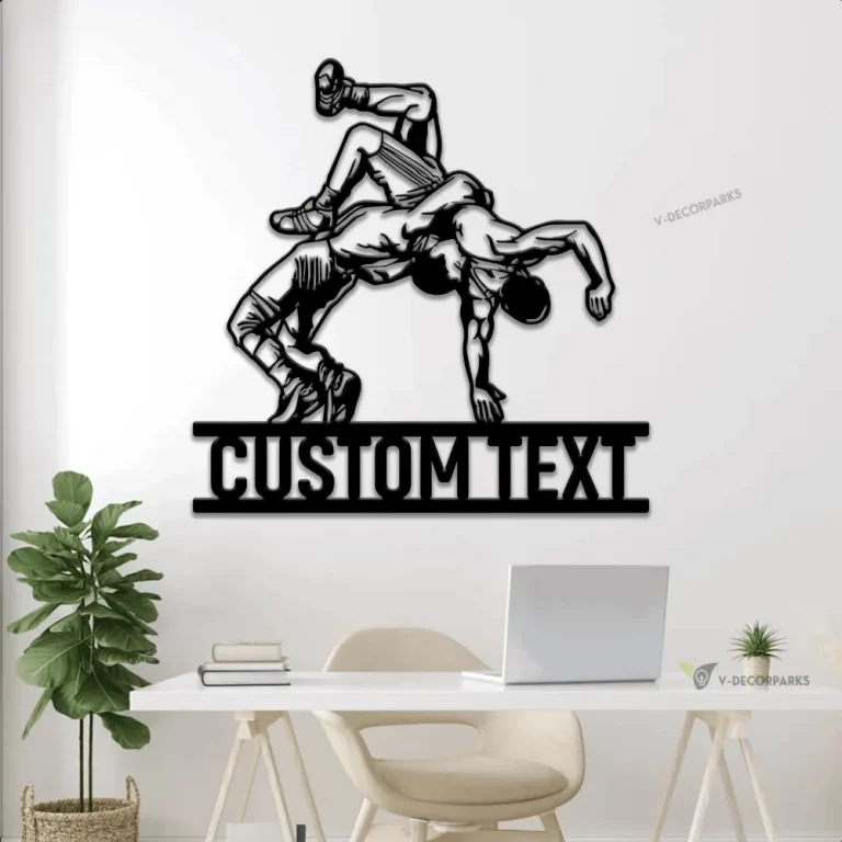 Personalized Wrestling Metal Sign With Led Lights, Wrestling Team Gift ...