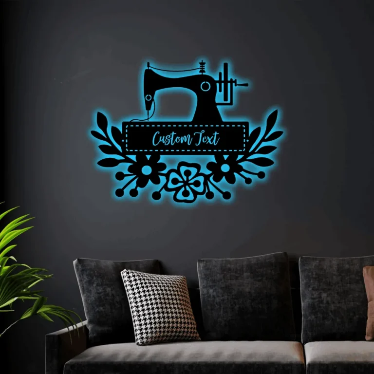 Led Lights, Sewing Room Metal Sign, Personalized, Mimi, Grandma, Nana ...