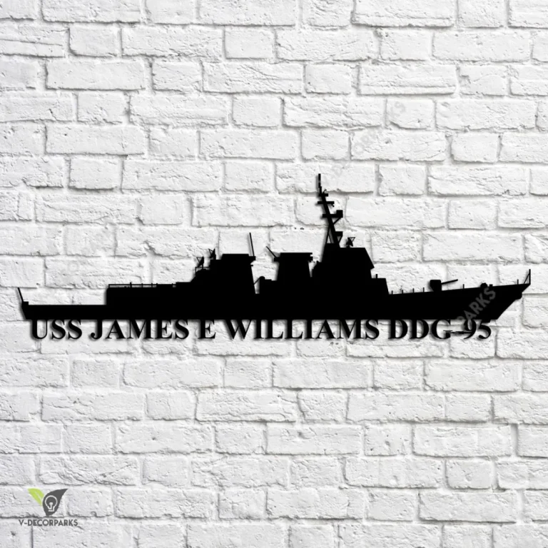 Uss James E Williams Ddg-95 Navy Ship Metal Art, Navy Ships Silhouette ...