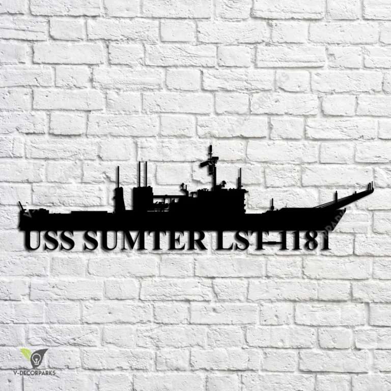 Uss Sumter Lst-1181 Navy Ship Metal Art, Navy Ships Silhouette Metal ...