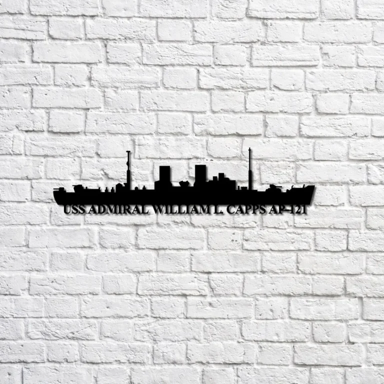 Uss Admiral William L Capps Ap-121 Navy Ship Metal Sign, Memory Wall ...