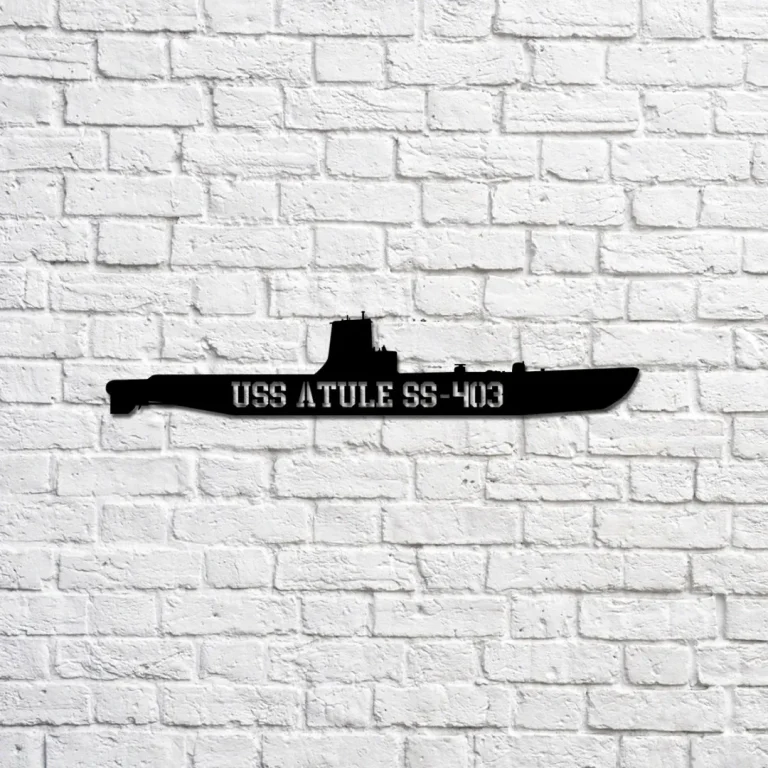 Uss Atule Ss-403 Navy Ship Metal Sign, Memory Wall Metal Sign Gift For ...