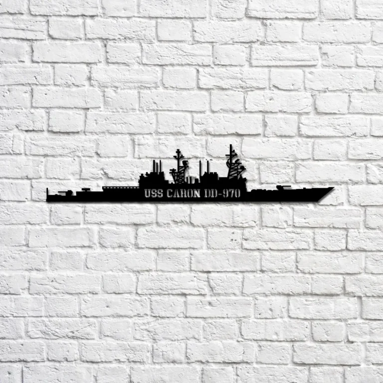 Uss Caron Dd-970 Navy Ship Metal Sign, Memory Wall Metal Sign Gift For ...