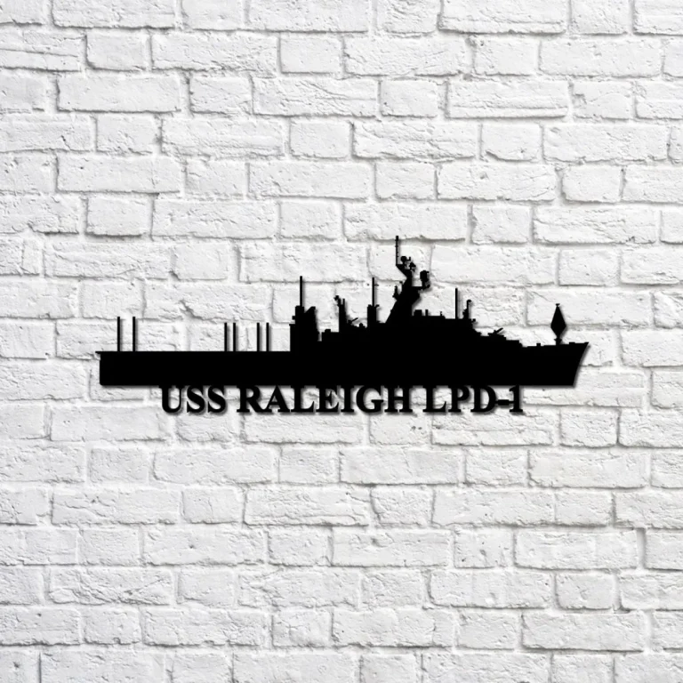 Uss Raleigh Lpd-1 Navy Ship Metal Sign, Memory Wall Metal Sign Gift For ...