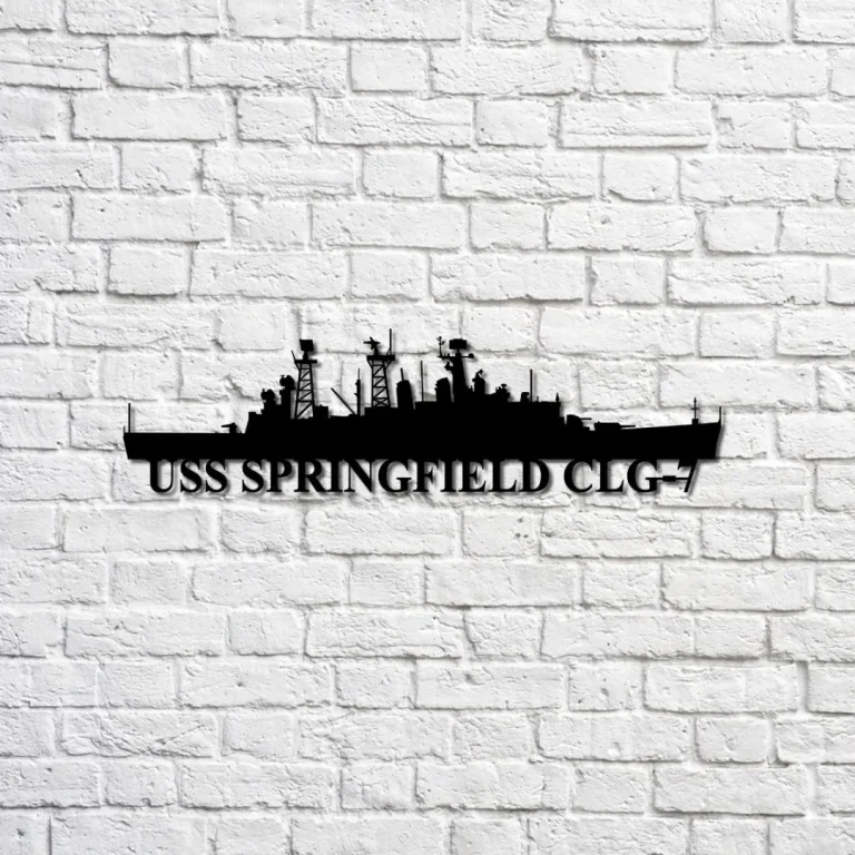 Uss Springfield Clg-7 Navy Ship Metal Sign, Memory Wall Metal Sign Gift ...