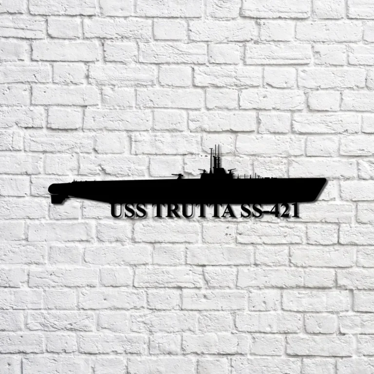 Uss Trutta Ss-421 Navy Ship Metal Sign, Memory Wall Metal Sign Gift For ...