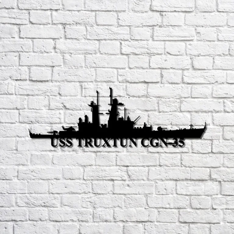 Uss Truxtun Cgn-35 Navy Ship Metal Sign, Memory Wall Metal Sign Gift ...