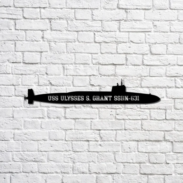 Uss Ulysses S Grant Ssbn-631 Navy Ship Metal Sign, Memory Wall Metal ...