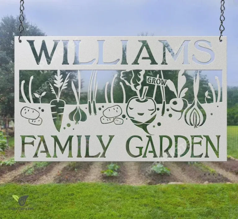 Custom ~hanging Vegetable Garden Sign | Nalaprint