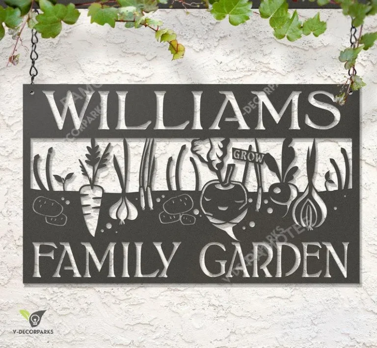 Custom ~hanging Vegetable Garden Sign | Nalaprint
