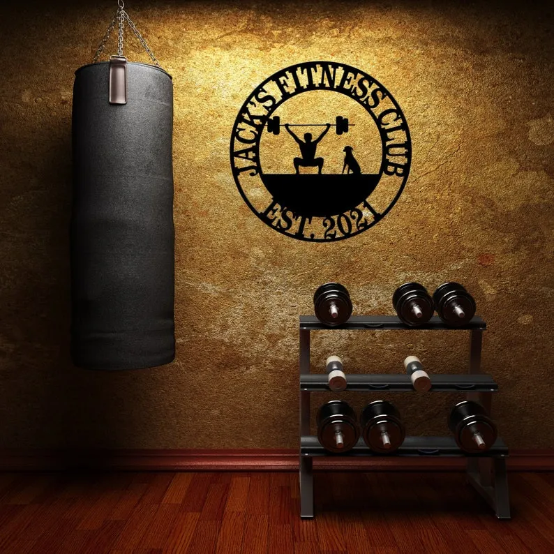 Home Gym Sign, Custom Gym Decor, Gym Sign, Custom Gym Signs ...