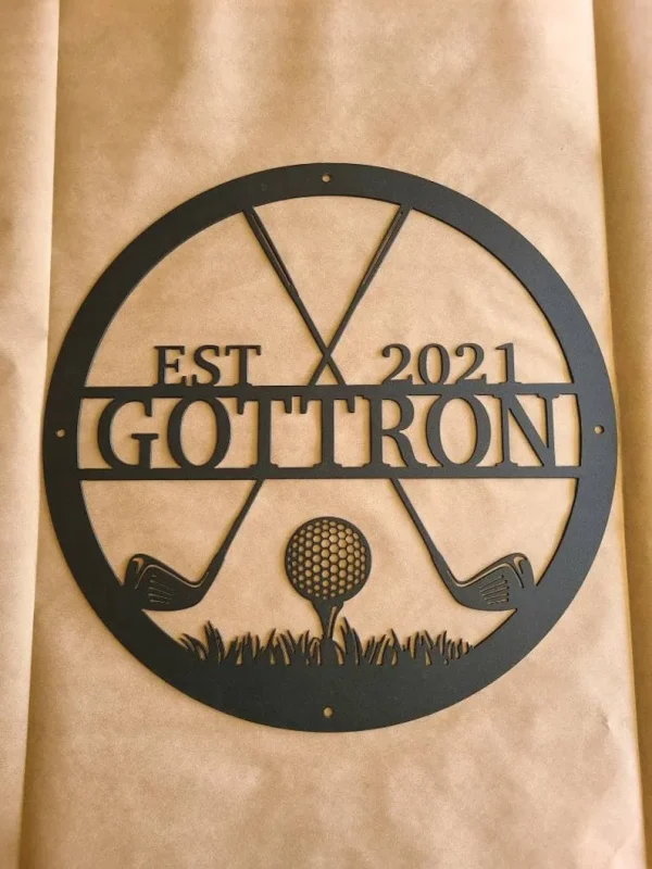 Personalized Golf Sign, Personalized Golf Metal Sign, Golf Decor, Golf ...