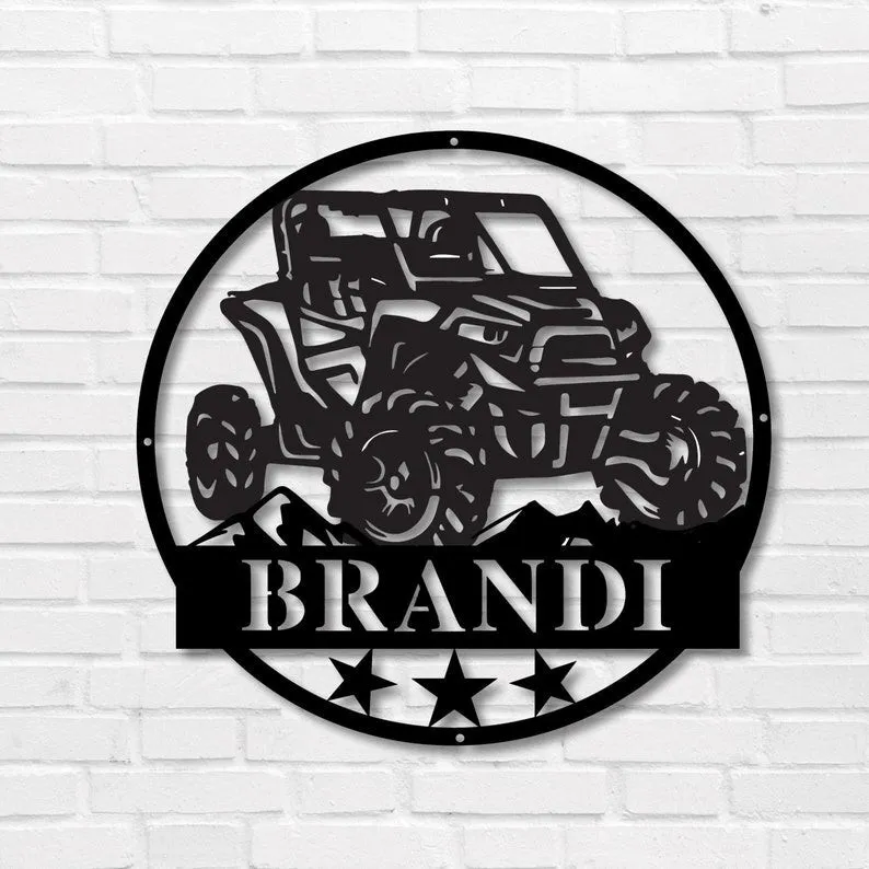 Personalized Atv Sign, Custom Metal Sign, Gift For Dad, Personalized ...