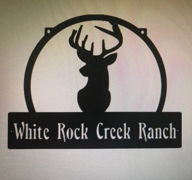 Metal Deer Head Sign, Buck Head Sign, Metal Wall Art, Metal House Sign ...