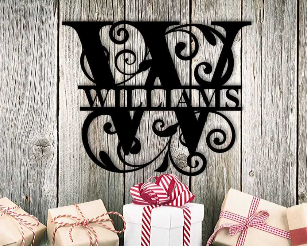 Last Name Metal Signs Personalized Metal Sign Custom Last Name Sign ...