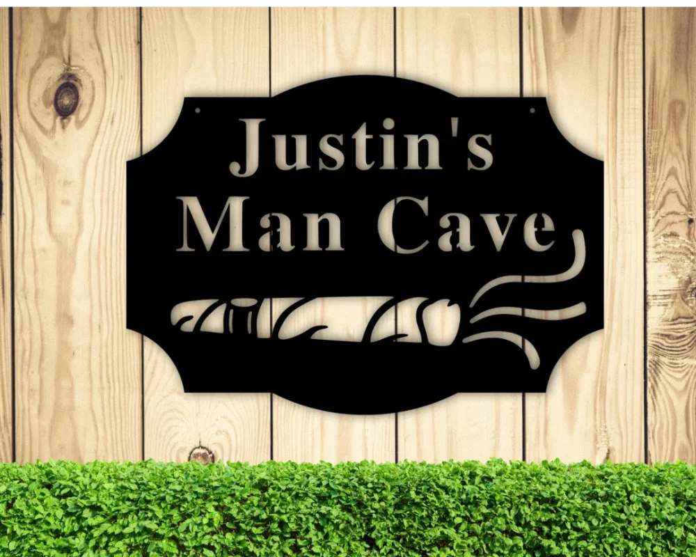 Personalized Man Cave Sign, Custom Man Cave Sign, Custom Cigar Sign ...