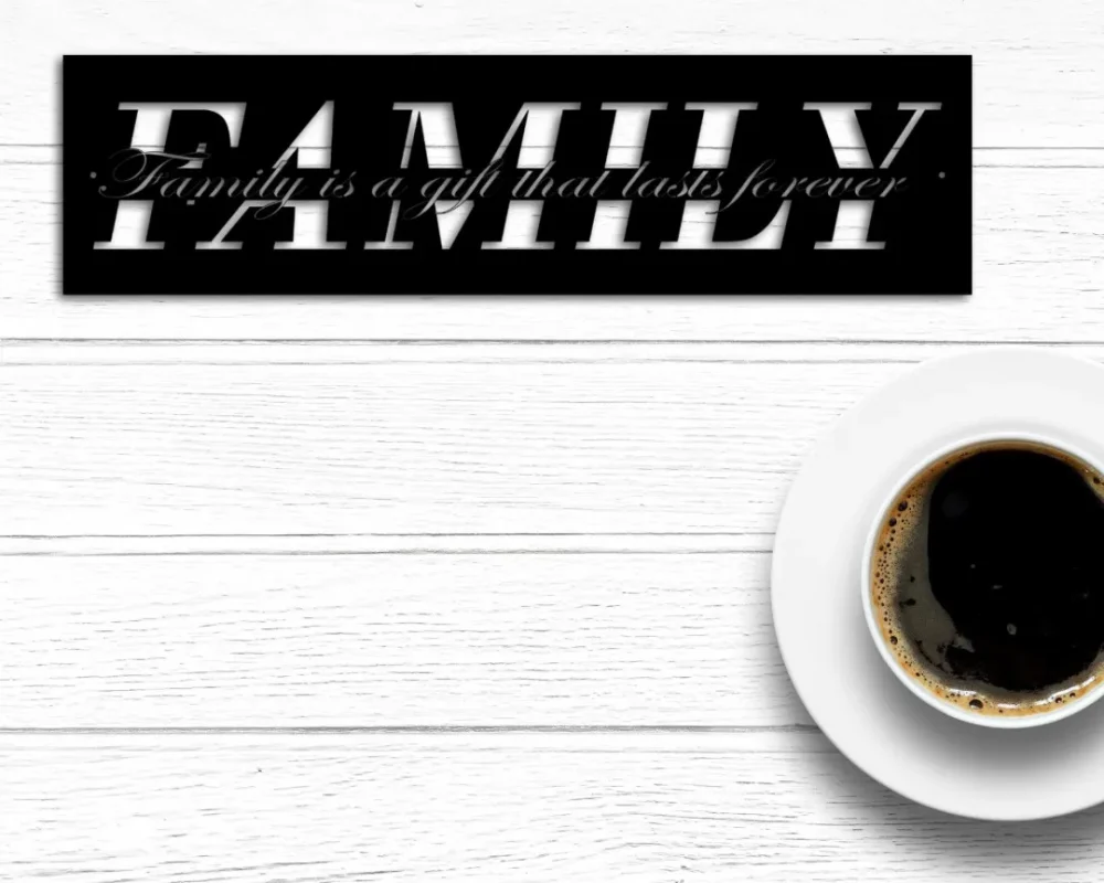 Family Sign, Family Metal Sign, Family Wall Decor, Thanksgiving Decor ...