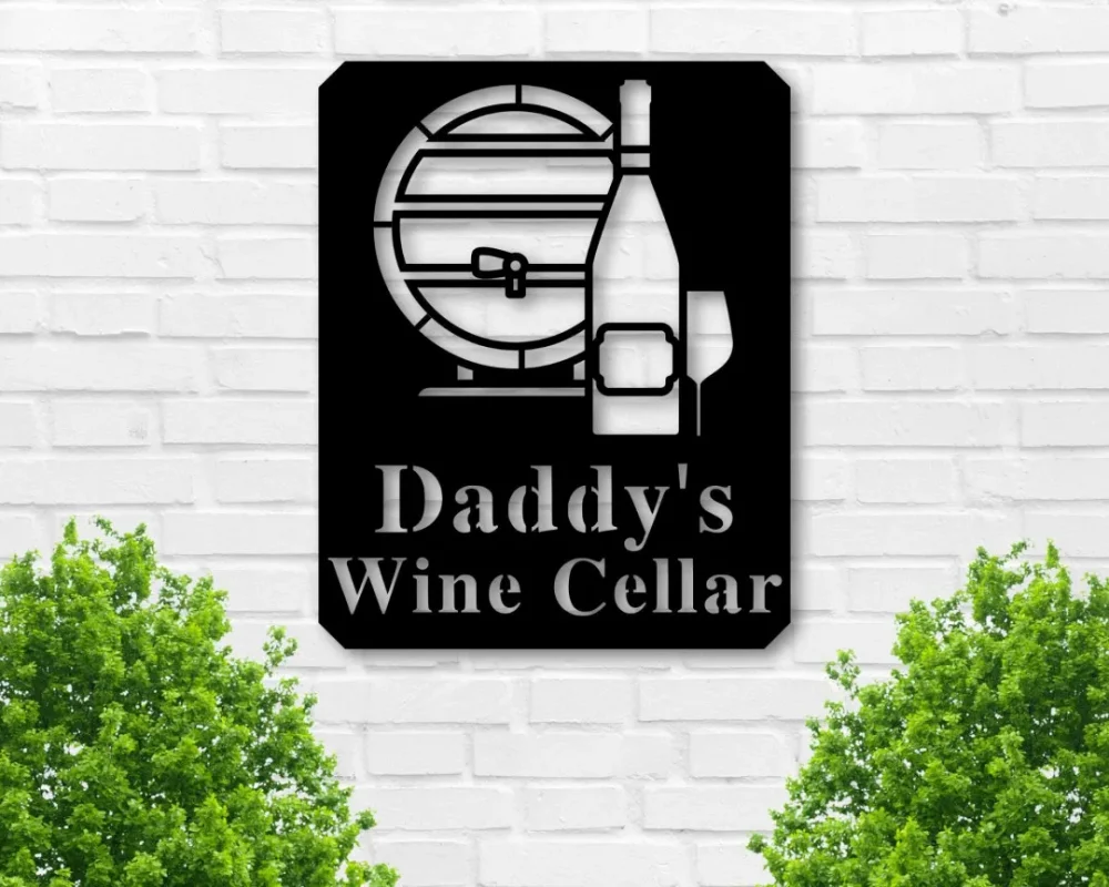 Personalized Sign, Wine Sign, Wine Name Sign, Custom Decor, Wall Decor ...