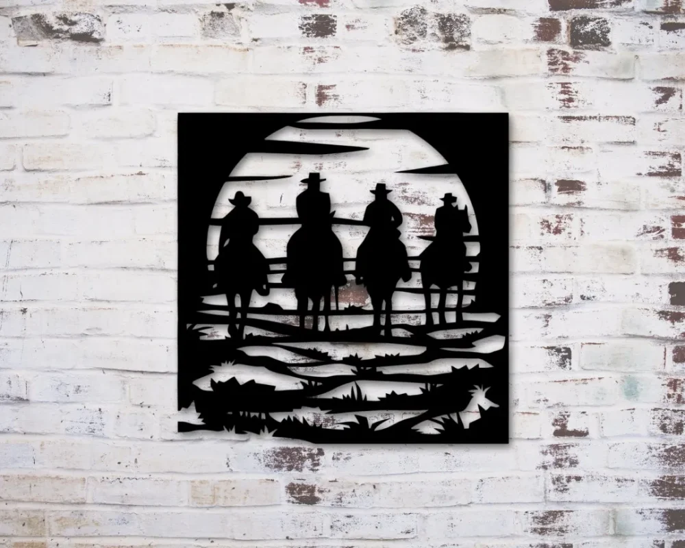 Cowboy Sign, Personalized Metal Cowboy Sign, Western Sign, Mounted ...