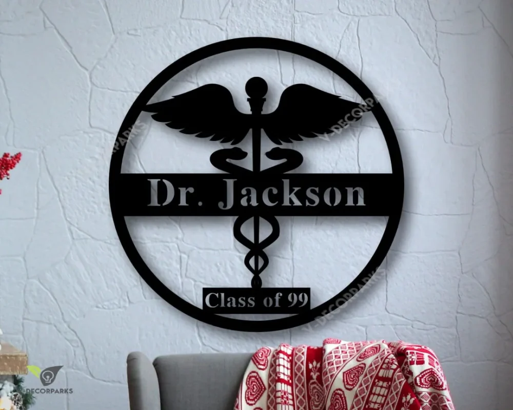 Personalized Metal Doctor Sign, Metal Health Care Sign, Custom Metal ...