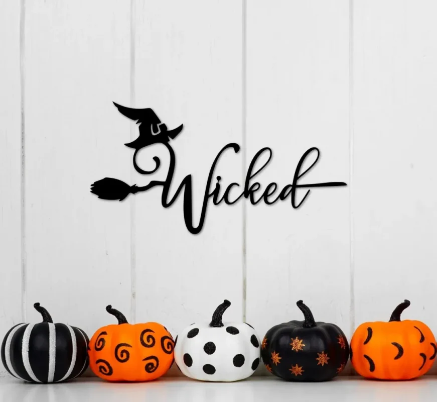 Metal Wicked Witch Sign - Metal Wall Art - Halloween Sign - Witch Decor ...