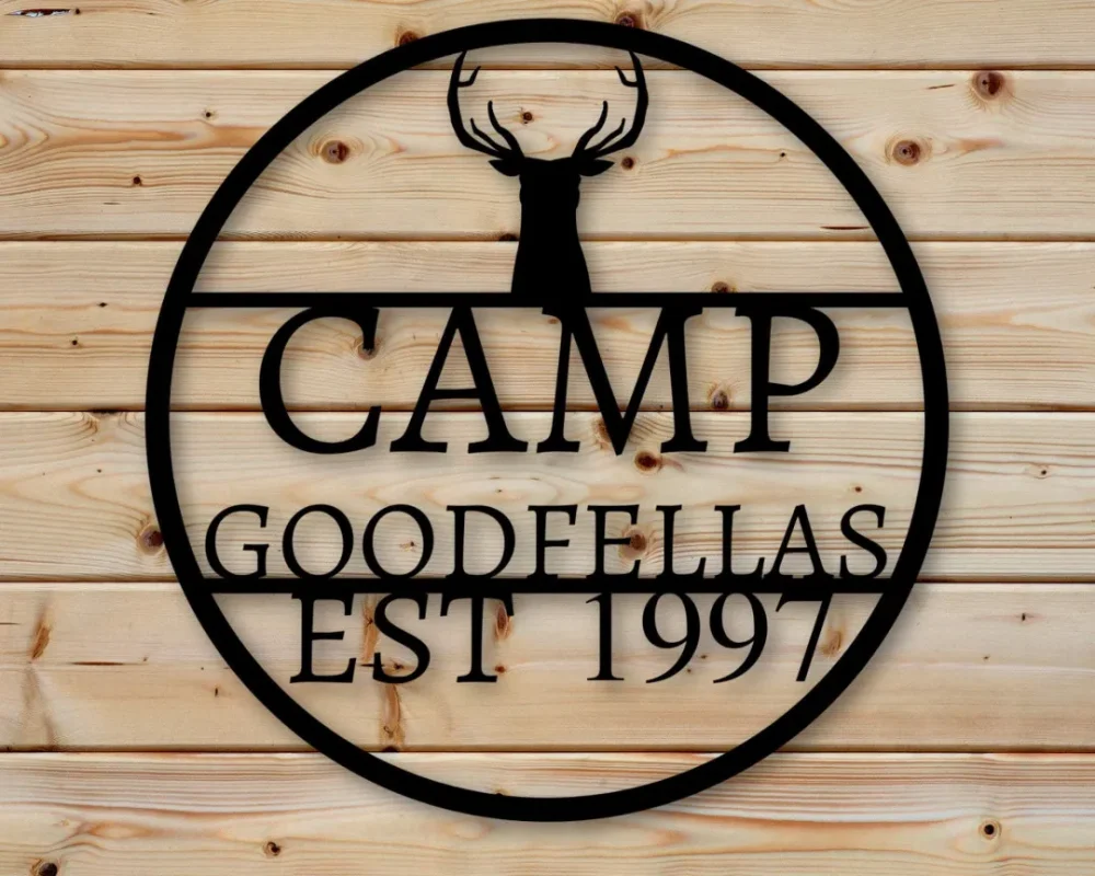 Personalized Sign, Camp Decor, Office, Outdoors, Gift For Dad, Gift For ...