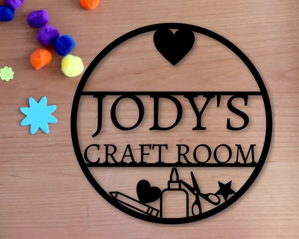 Personalized Sign, Craft Room Sign, Metal Craft Room Sign, Crafting ...