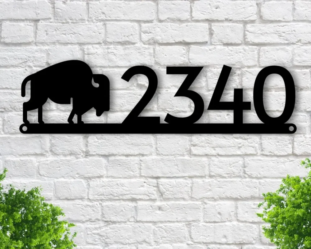Bison Metal Sign - Bison Decor - Bison Metal Art - Bison Camp Sign ...