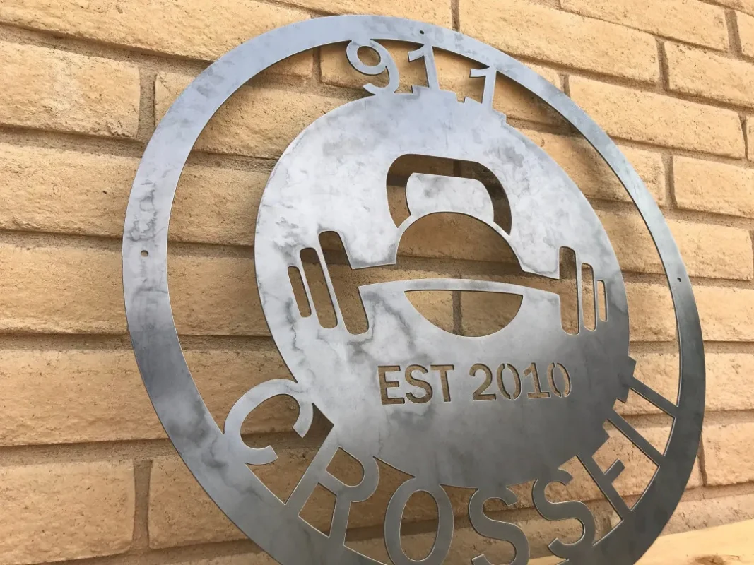 Gym Sign, Personalized Home Gym Sign, Custom Metal Gym Sign, Home Gym ...