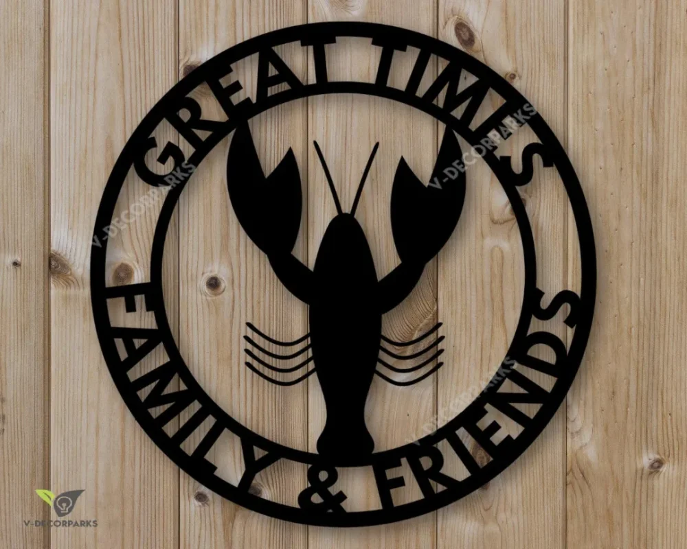 Crawfish Sign, Outdoor Sign, Crawfish Boil Sign, Outdoor Kitchen Metal ...