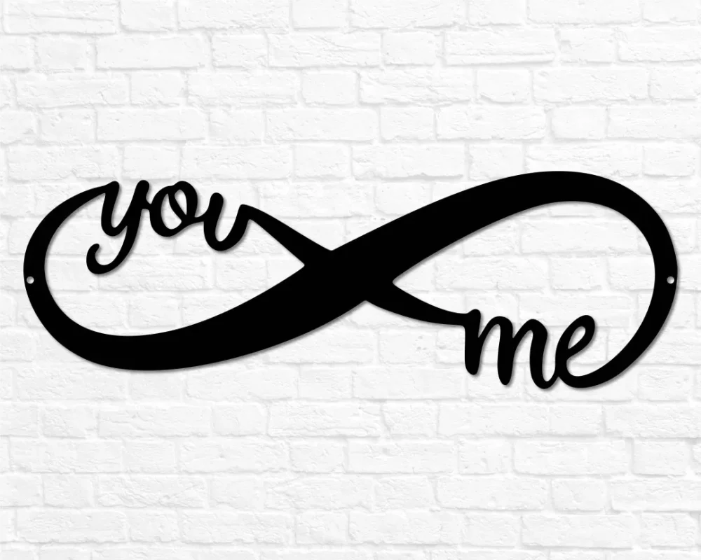 Metal Infinity Sign Decor Infinity You Me Sign Infinity Love Home Decor ...