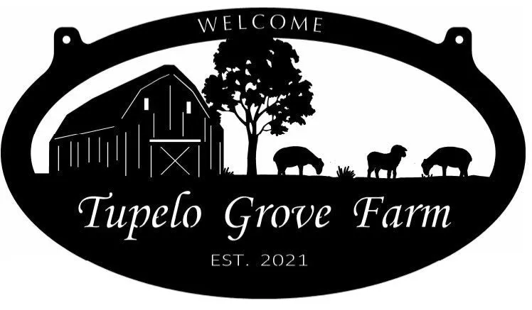 Metal Sheep Sign, Barn Sheep Pasture Sign Customized With Your Name ...
