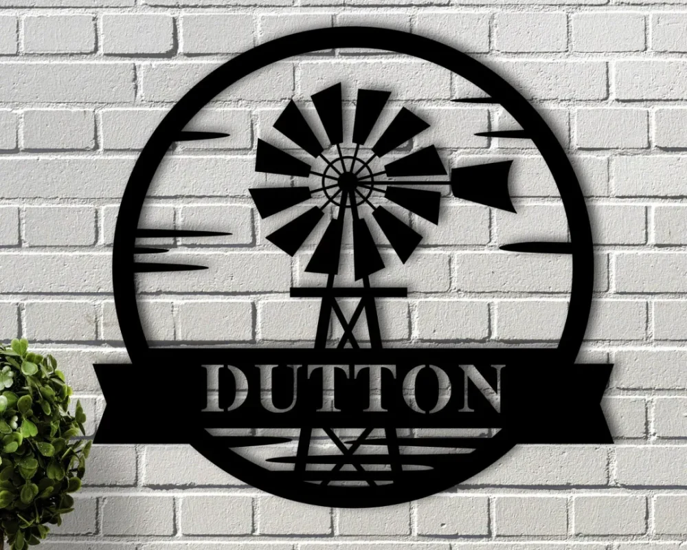 Personalized Windmill Wall Decor Personalized Windmill Sign Custom ...