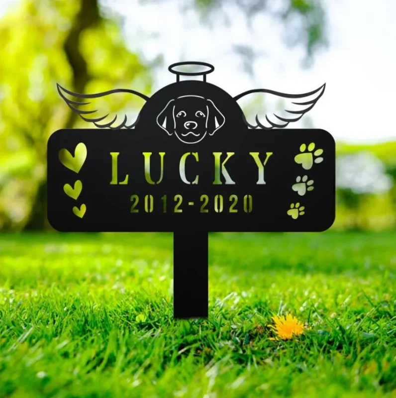 Custom Pet Memorial Garden Stake, Personalized Dog Memorial Stake, Pet ...