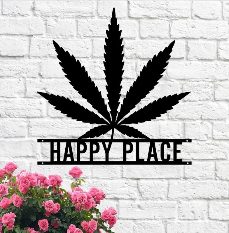 Personalized Weed Metal Wall Art, Marijuana Sign Decoration, Culture ...