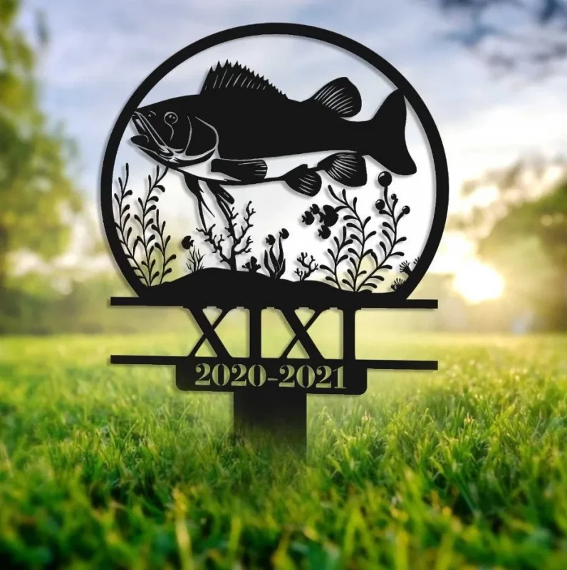 Custom Fish Memorial Stake, Fish Pet Sign, Fish Loss, Sympathy Sign ...