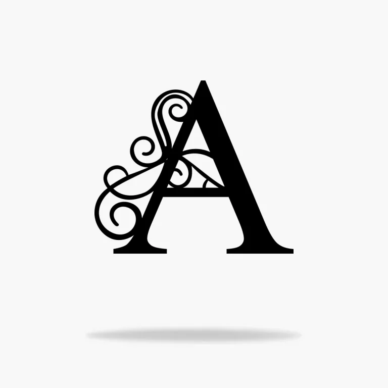 Custom Name Twirl Letter ?sign Cut Metal, Metal Art Wall Decor, Cut ...